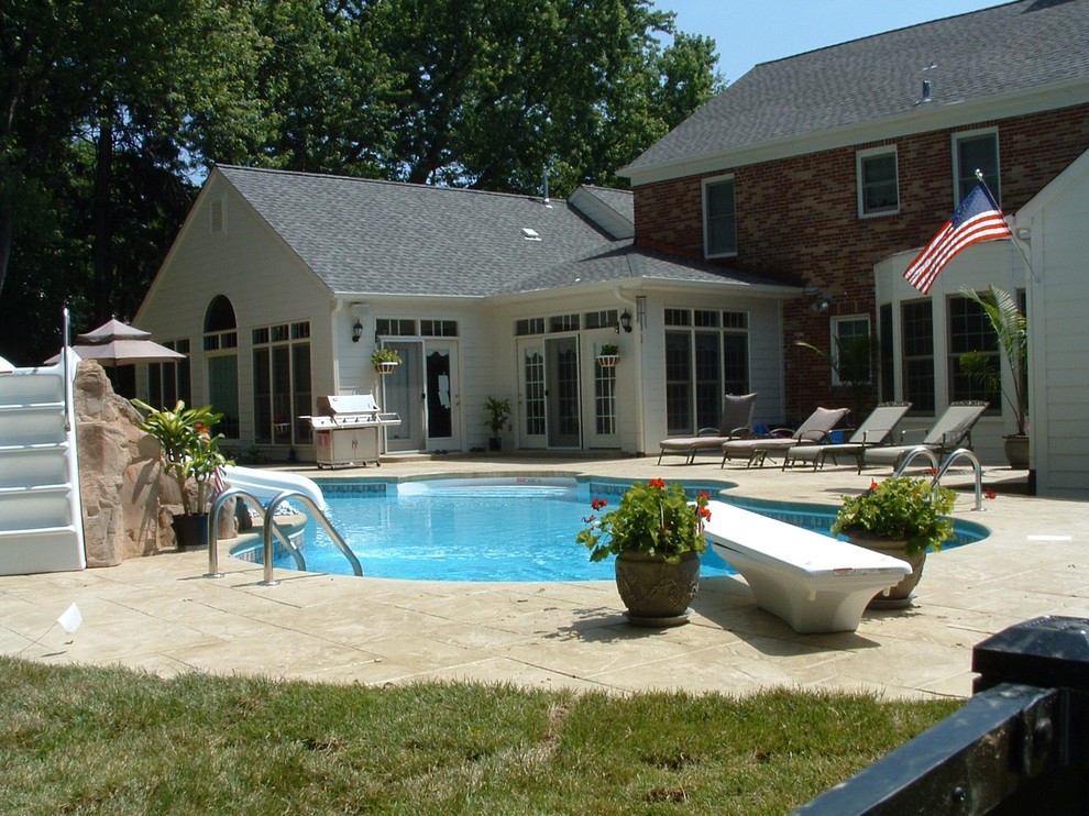 Home Addition with Pool Area - Traditional - Pool - St Louis - by ...