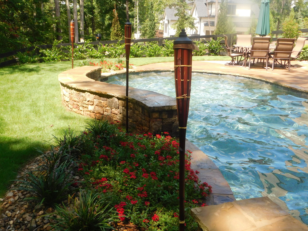 Horn Pool - Rustic - Pool - Atlanta - by Catalina Pools and Design | Houzz