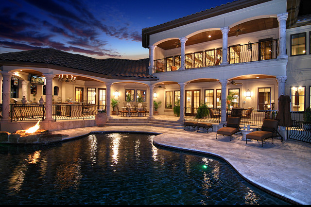 Luxury Tuscan Custom Home Design