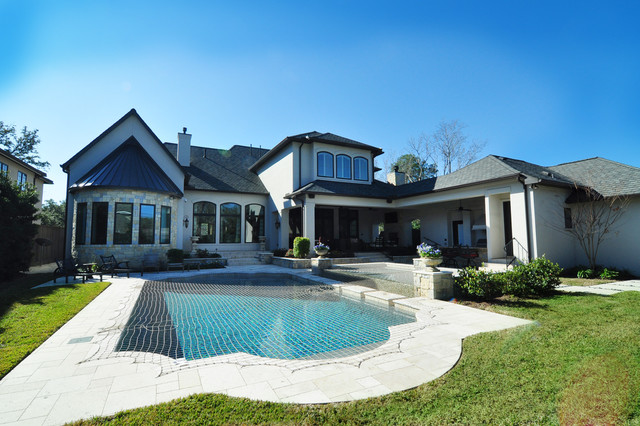 Houston Bellaire - Traditional - Pool - Houston - by Carrera Custom ...