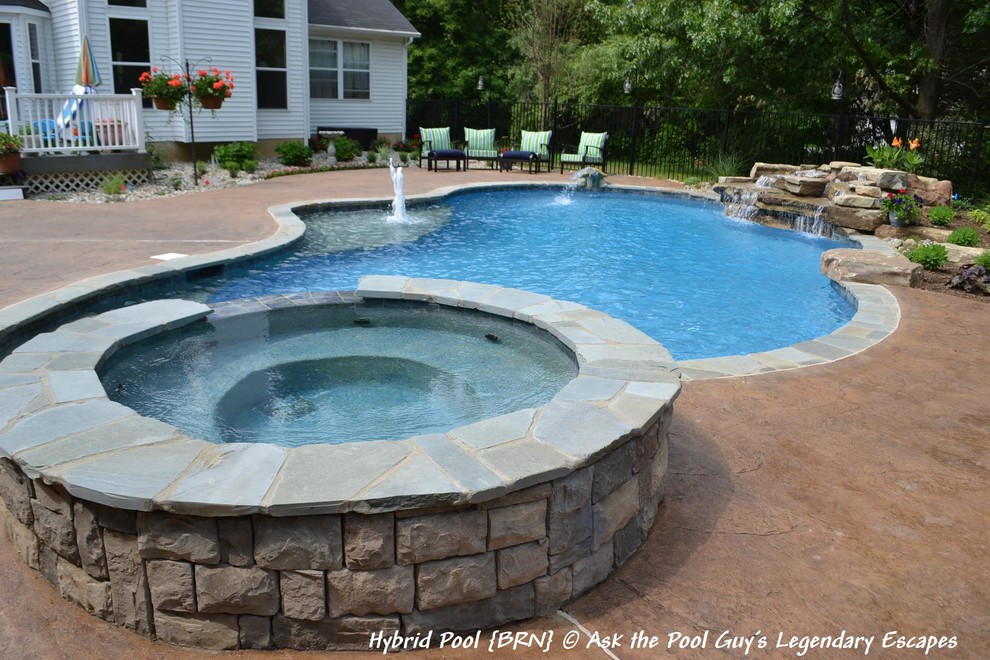 Hybrid Swimming Pool {BRN} - Traditional - Pool - Detroit - by ...