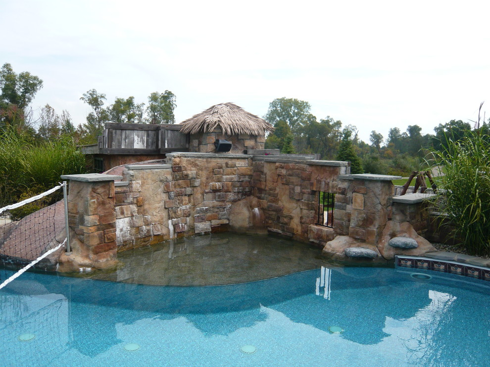 Hybrid Swimming Pool {PLO} - Tropical - Pool - Detroit - by Legendary ...