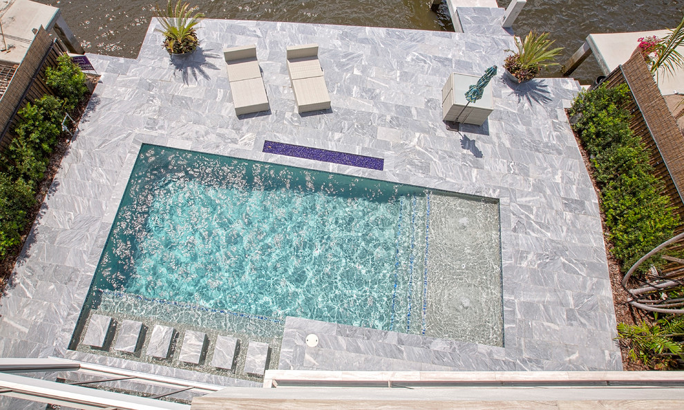 Ice Marble Driveway and Patio Pavers & Oceana Ledgestone - Modern ...