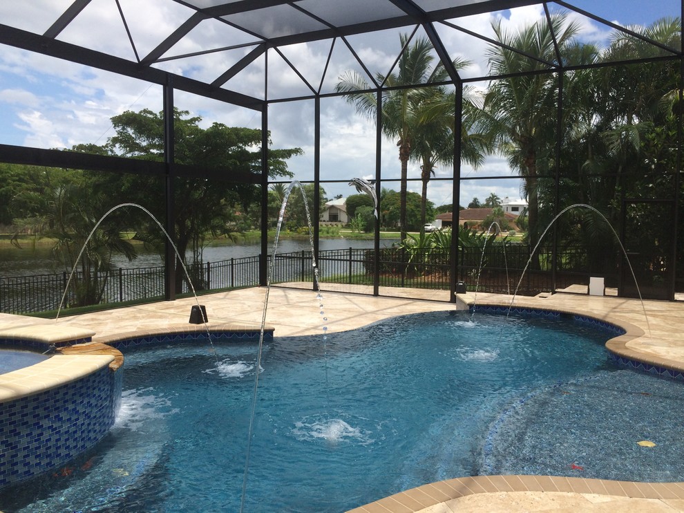 In-ground pools - Tropical - Pool - Miami - by Pool Pros, Inc. | Houzz