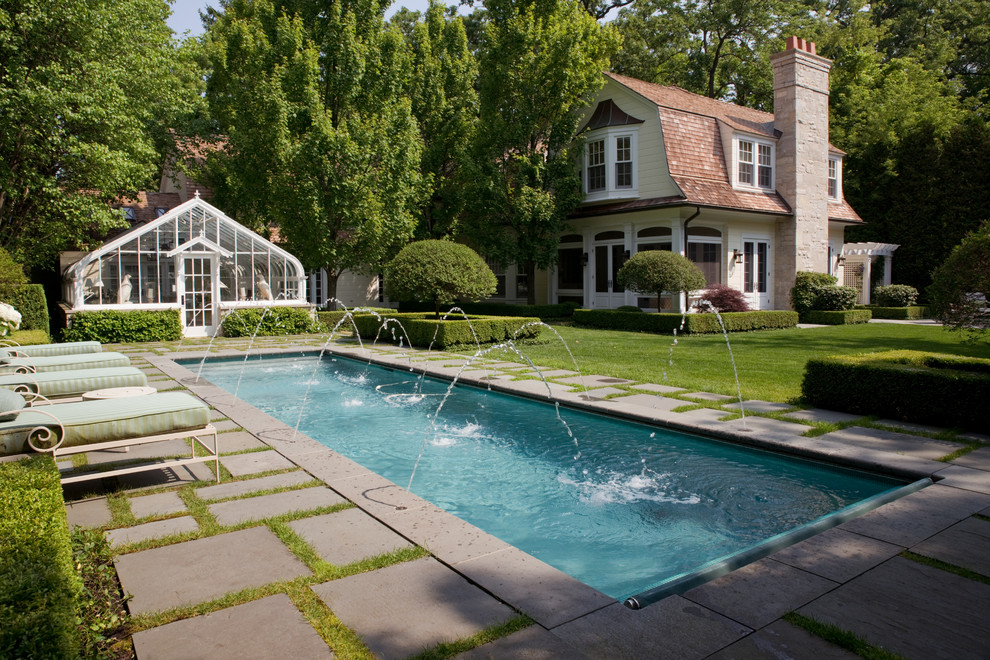 In Town Country Garden - Traditional - Pool - Chicago - by Scott Byron ...