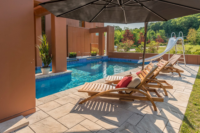 Inca Slab - Transitional - Swimming Pool & Hot Tub - Montreal - by ...