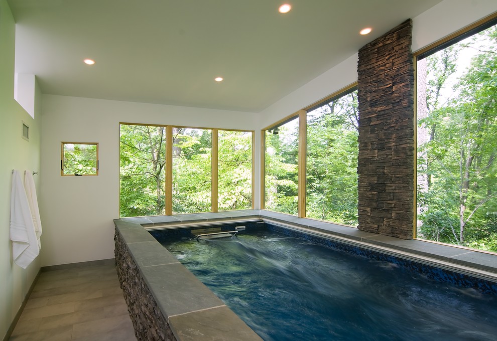 Indoor Pool Bath - Contemporary - Pool - DC Metro - by Anthony Wilder ...