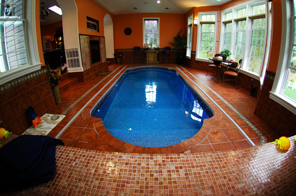 Indoor Pool - Eclectic - Pool - Philadelphia - by Goodall Pools & Spas ...