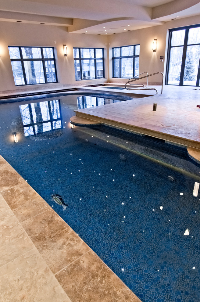 Indoor Pool with Fiber Optic Lighting - Eclectic - Pool - Calgary - by ...