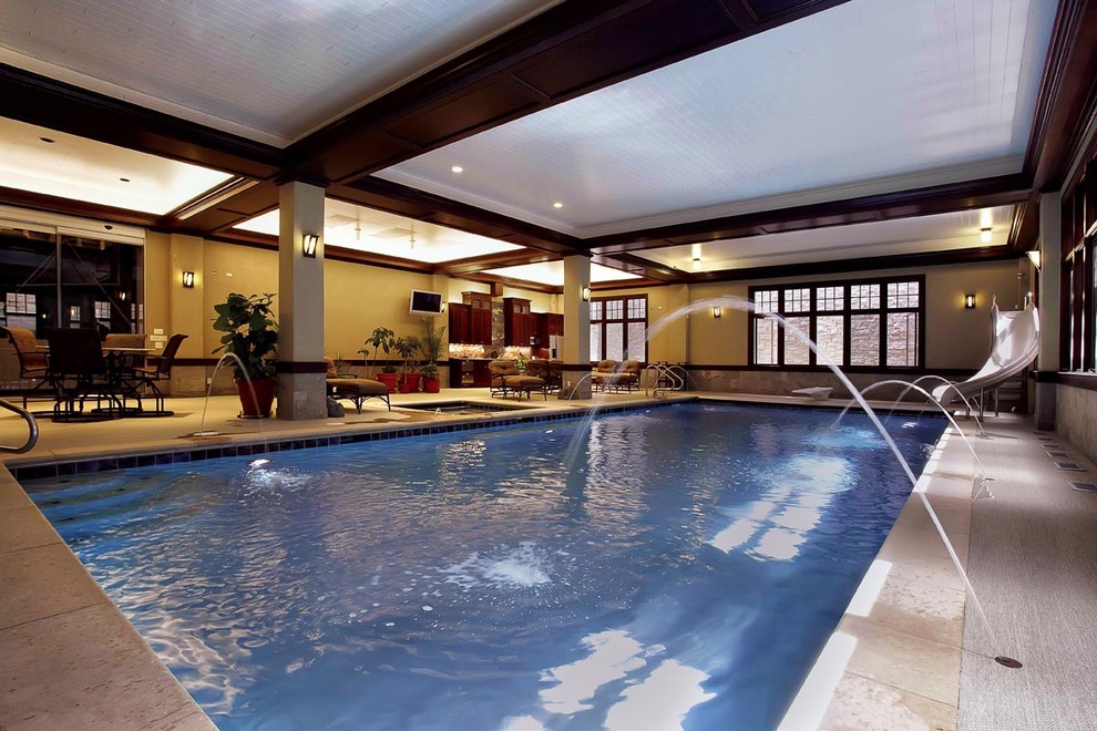 Indoor Swimming Pool - Traditional - Pool - Chicago - by Platinum ...