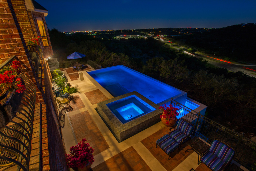Infinity and Beyond - Traditional - Pool - Austin - by Artesian Custom ...