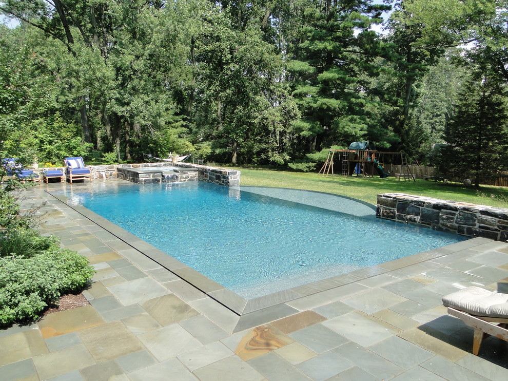 Infinity Edge Elements - Bryn Mawr, PA - Contemporary - Swimming Pool ...
