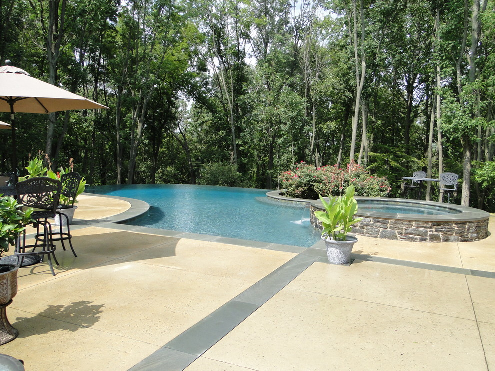 Infinity Edge Elements - Media, PA - Contemporary - Pool - Philadelphia ...