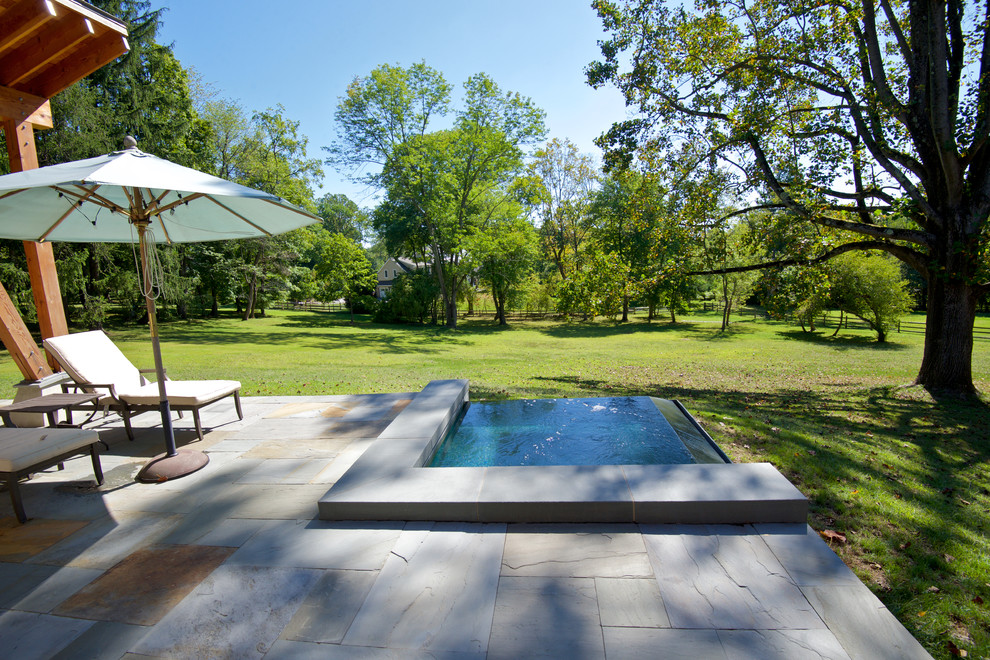 Infinity Edge Elements - Newtown Square, PA - Contemporary - Pool ...