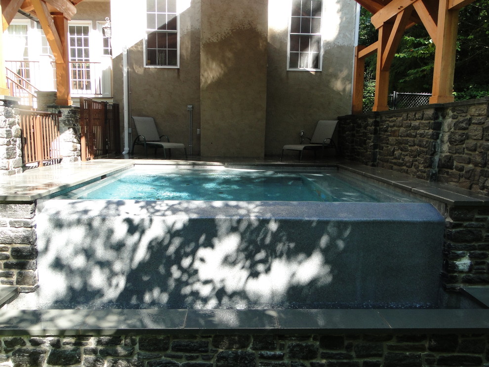 Infinity Edge Elements - Phila, PA - Traditional - Pool - Philadelphia ...