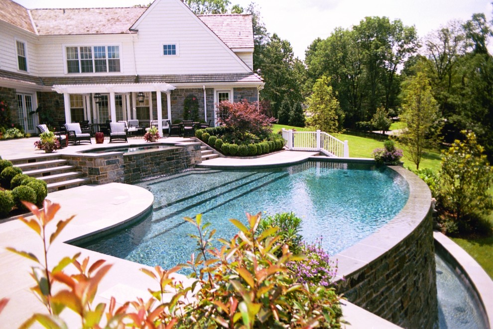 Infinity Edge Elements - Villanova, PA - Traditional - Pool ...