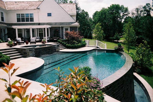 Infinity Edge Elements - Villanova, PA - Traditional - Pool ...