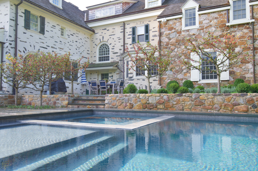 Infinity Edge Elements - Wynnewood, PA - Traditional - Pool ...