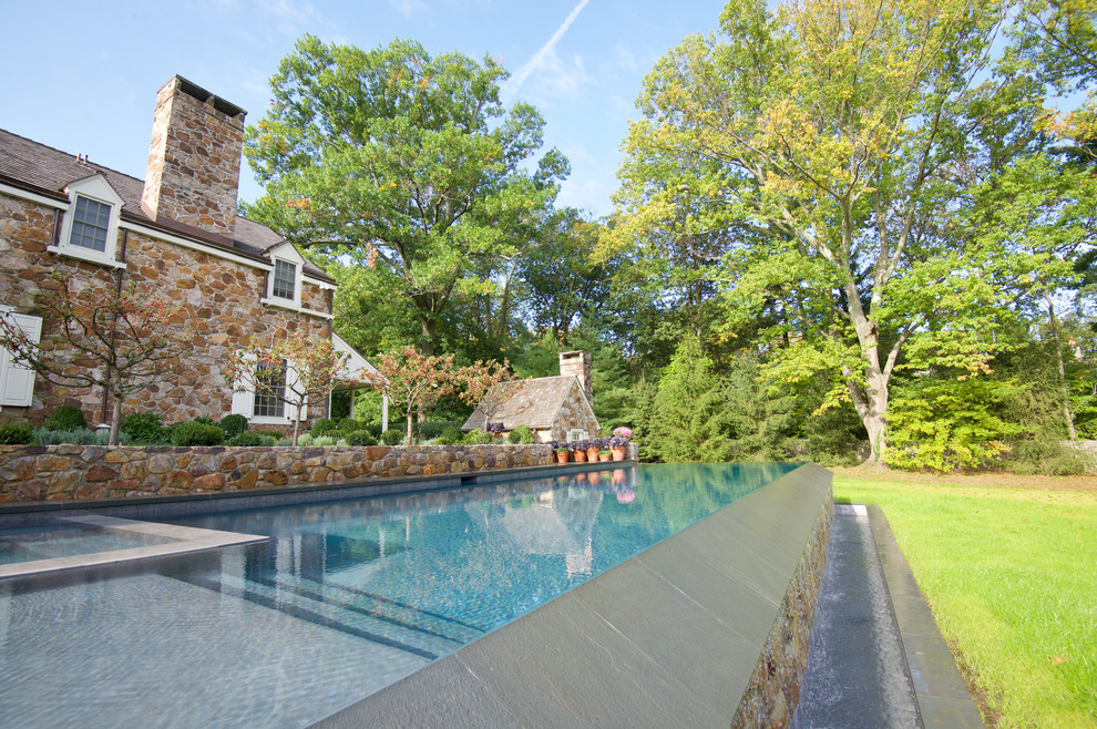 Infinity Edge Elements - Wynnewood, PA - Traditional - Pool ...