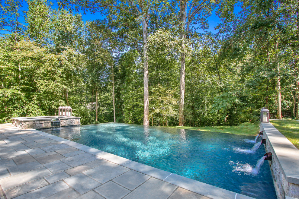 Infinity Edge Pool/Spa - Contemporary - Pool - Atlanta - by Thrasher ...