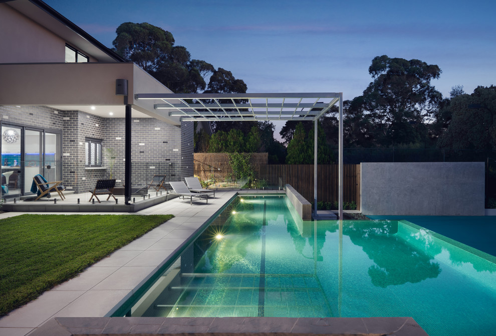 Infinity Lap Pool - Modern - Pool - Melbourne - by Neptune Swimming ...