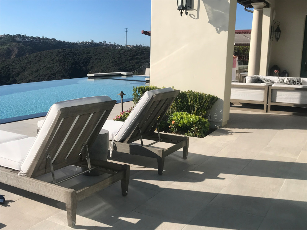 Infinity Pool Back Yard Oasis - Modern - Pool - Orange County - by ...