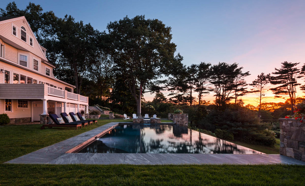 Infinity Pool - Traditional - Pool - Portland Maine - by Stoney Brook ...