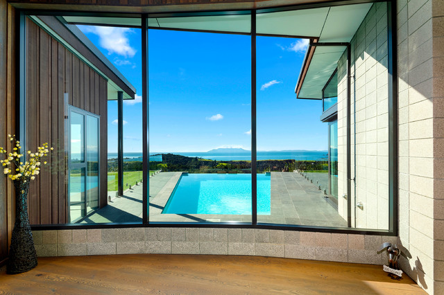 Infinity Swimming Pool Auckland North - Modern - Swimming Pool & Hot ...
