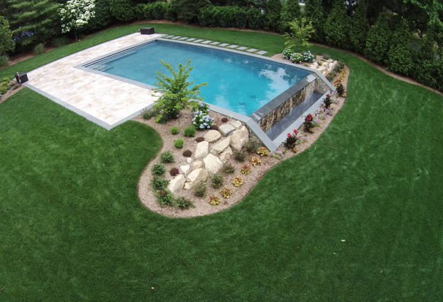 Infinity Waterfall - Contemporary - Pool - New York - by S.K. Complete ...