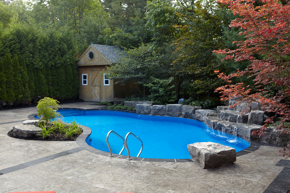 Inground Pool Water Features - Modern - Pool - Toronto - by Pioneer ...