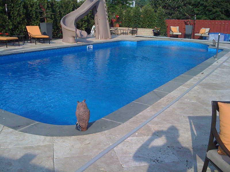 Inground Swimming Pool & Spa with Slide - Pool - Other - by RUSSO’s ...