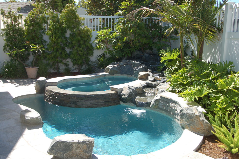 Intimate Lagoon Pool - Tropical - Pool - San Diego - by Pacific Sun ...