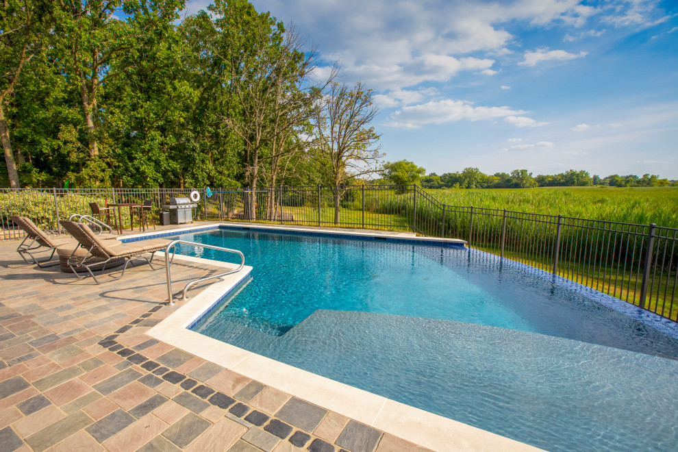 Inverness Infinity Pool - Traditional - Pool - Chicago - by Platinum ...