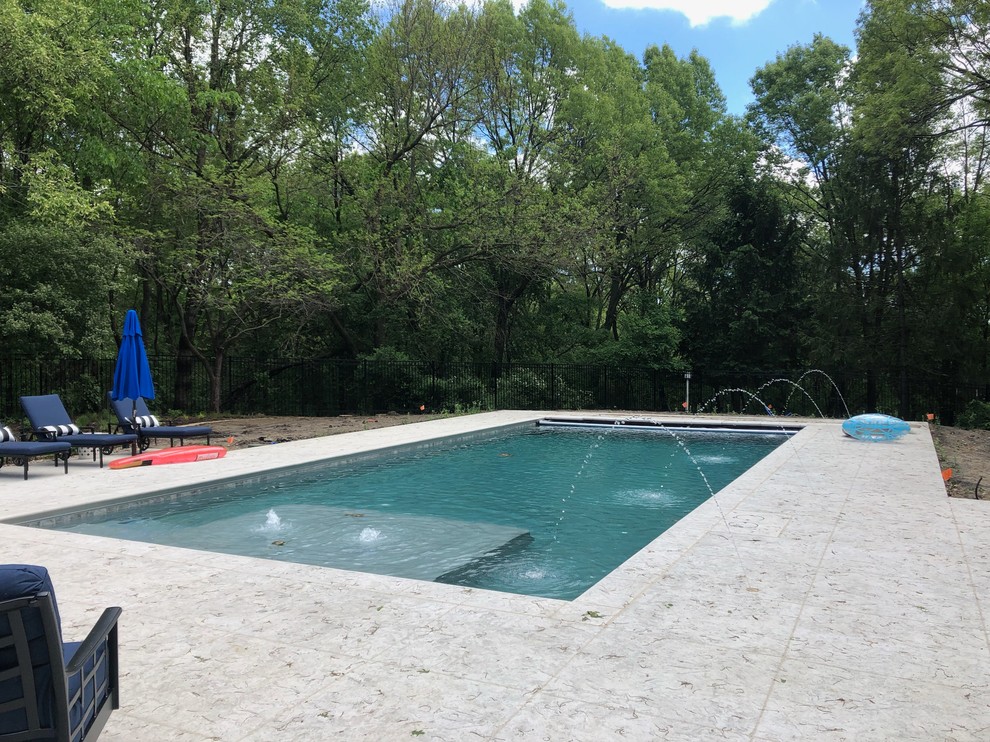 Iowa City, IA - Contemporary Concrete Swimming Pool New Construction ...