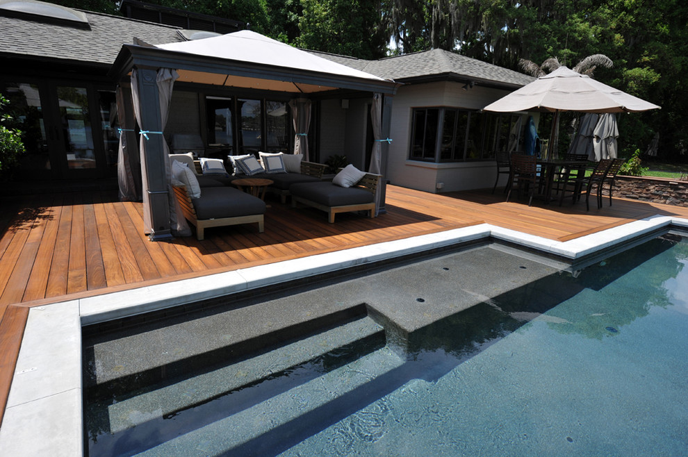 Ipe Hardwood Decks - Contemporary - Pool - Orlando - by Walk On Wood ...
