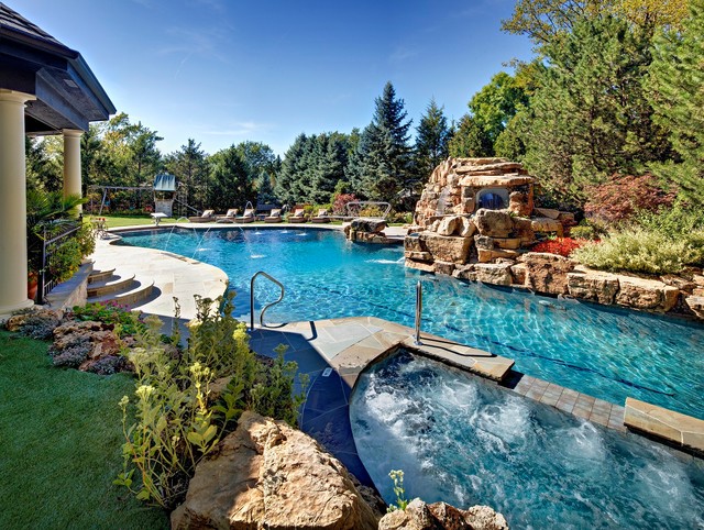 Irregular Pool in Burr Ridge, IL - Piscine - Chicago - par Barrington ...