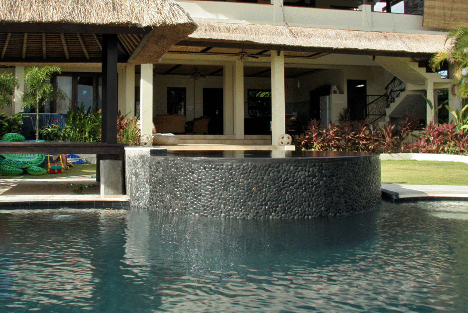 Islandstone pool - Tropical - Pool - San Francisco - by Tile Fantastic ...