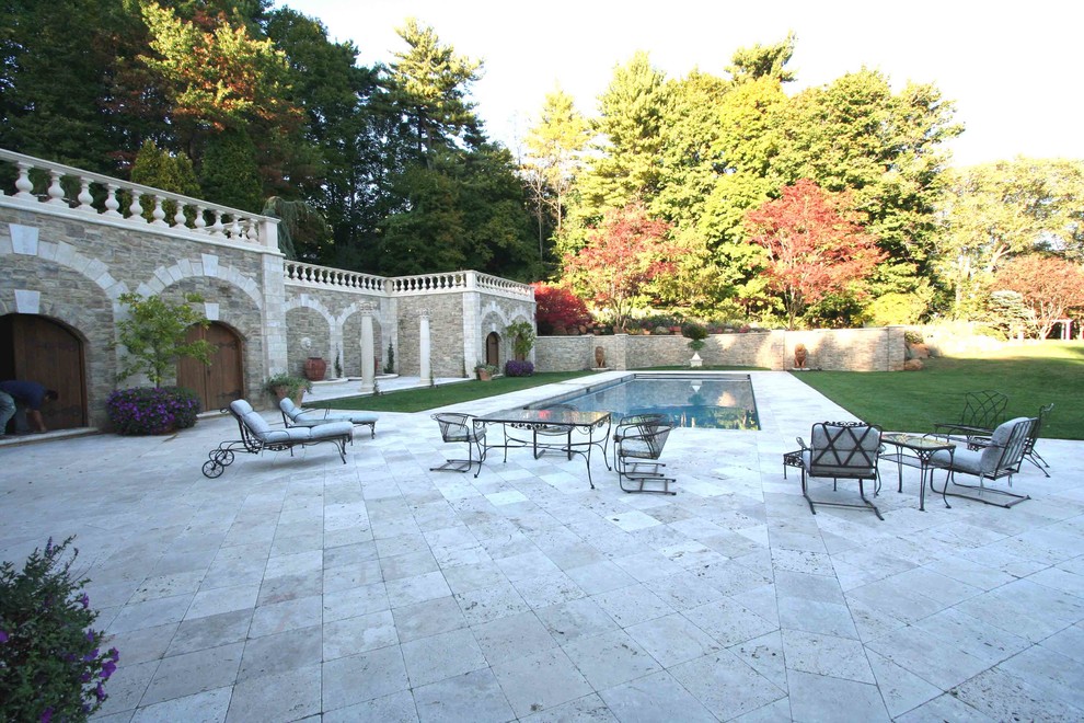Italian Formal Garden and Pool - Mediterranean - Pool - Philadelphia ...