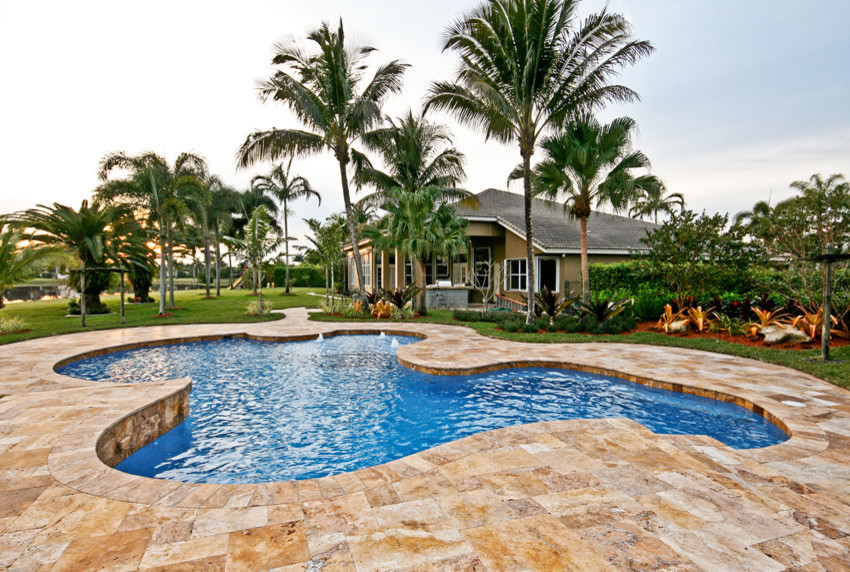 Janco - Lagoon/Freeform Pool - Tropical - Pool - Miami - by Van Kirk ...