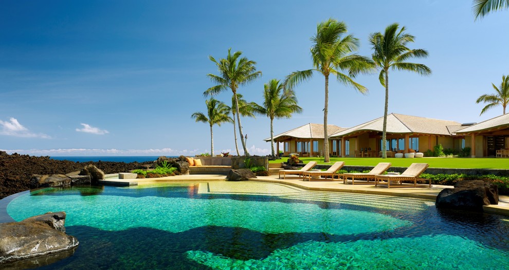 Kaupulehu Residence - Tropical - Pool - Hawaii - by de Reus Architects ...