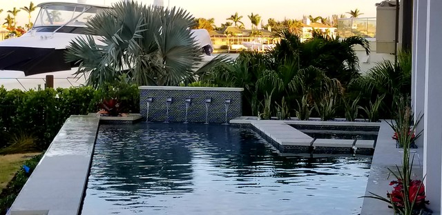 Key Largo Florida Pool & Spa Renovation - Midcentury - Pool - Other ...