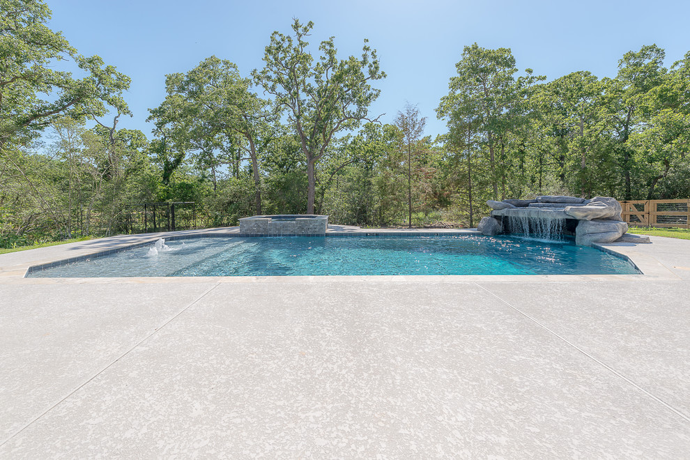 Kool Deck and Geometric Pool - Traditional - Pool - Other - by Paradise ...