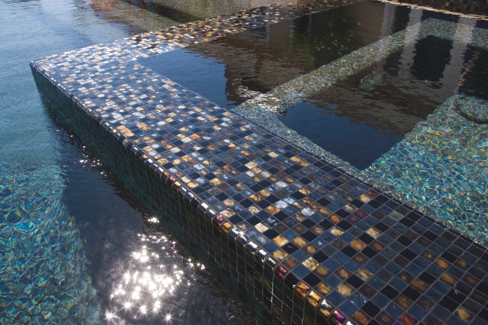 La Jolla Residence Oceanside Glasstile Pool - Pool - San Diego - by ...