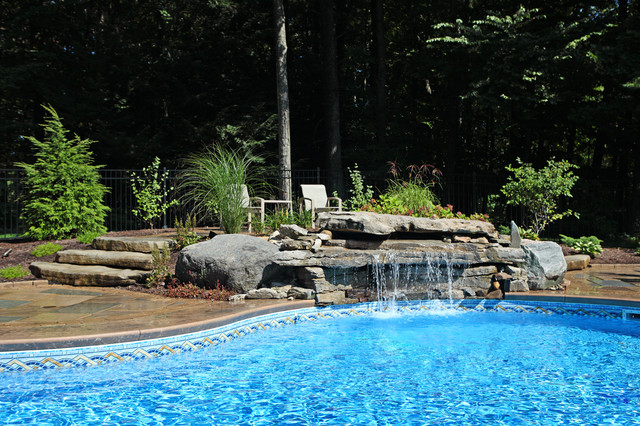 Lagoon - Traditional - Pool - Boston - by Concord Pools & Spas | Houzz