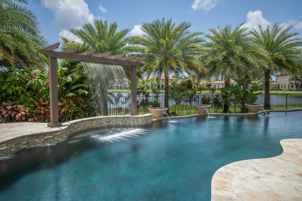 Lagoon Freeform Pool in Delray Beach, Florida - Pool - Miami - by Van ...