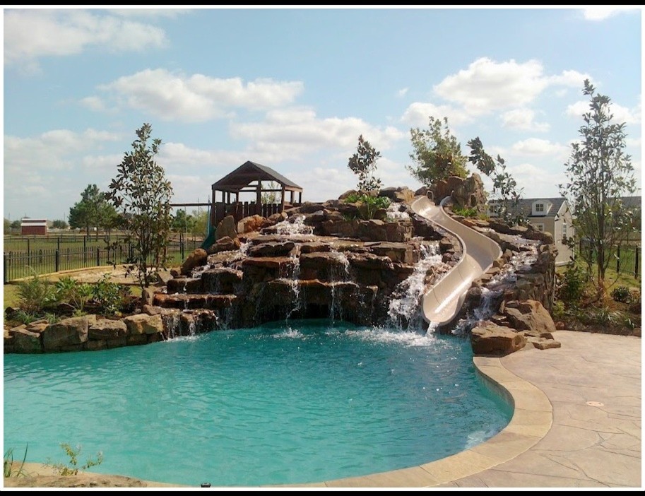 Lagoon Pool - Traditional - Pool - Houston - by AARCON Construction and ...
