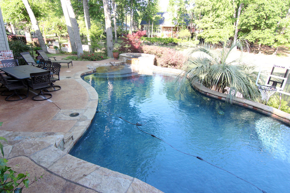 Lagoon Style - Tropical - Pool - Dallas - by Preferred Pools Inc. | Houzz