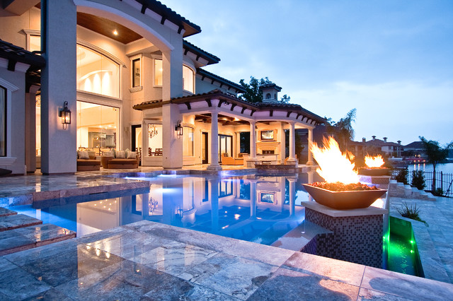 Lake Conroe Texas / Infinity Edge Pool - Mediterran - Pools - Houston ...