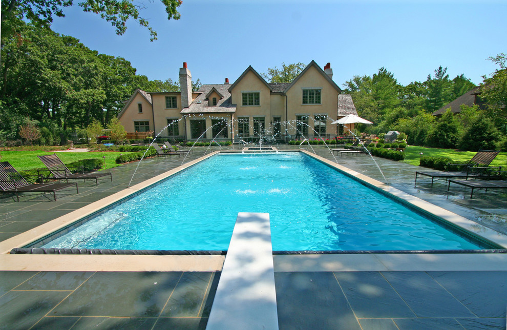 Lake Forest Pool and Spa - Traditional - Pool - Chicago - by Rosebrook ...