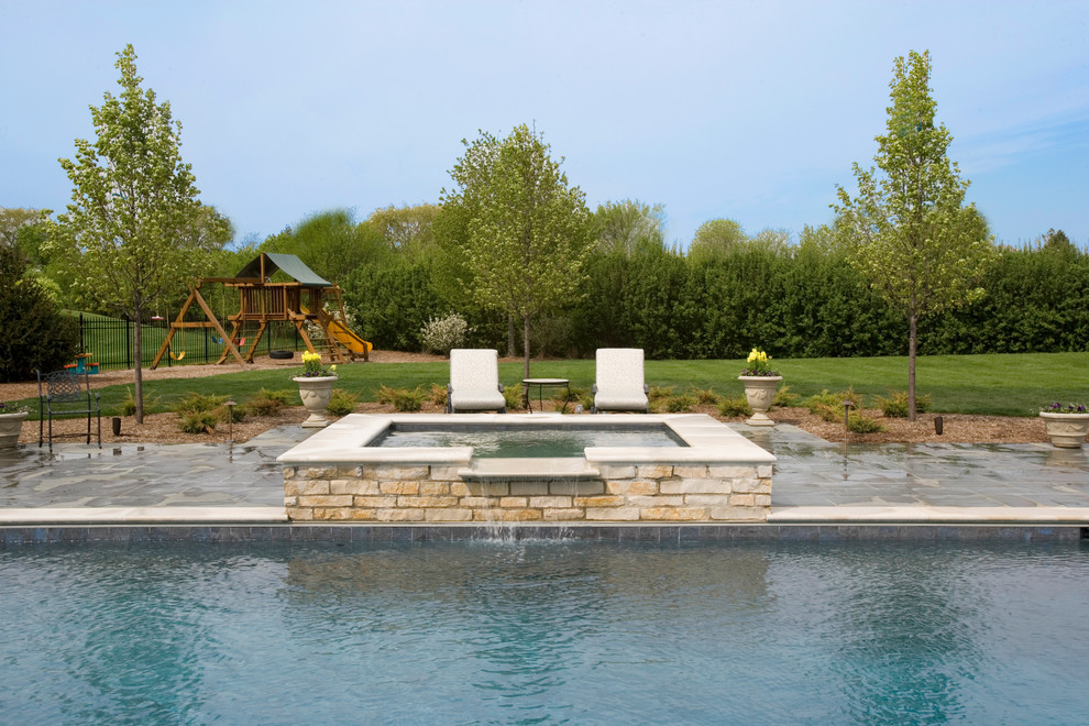 Lake Forest Pool, Spa, & Pergola - Traditional - Pool - Chicago - by ...